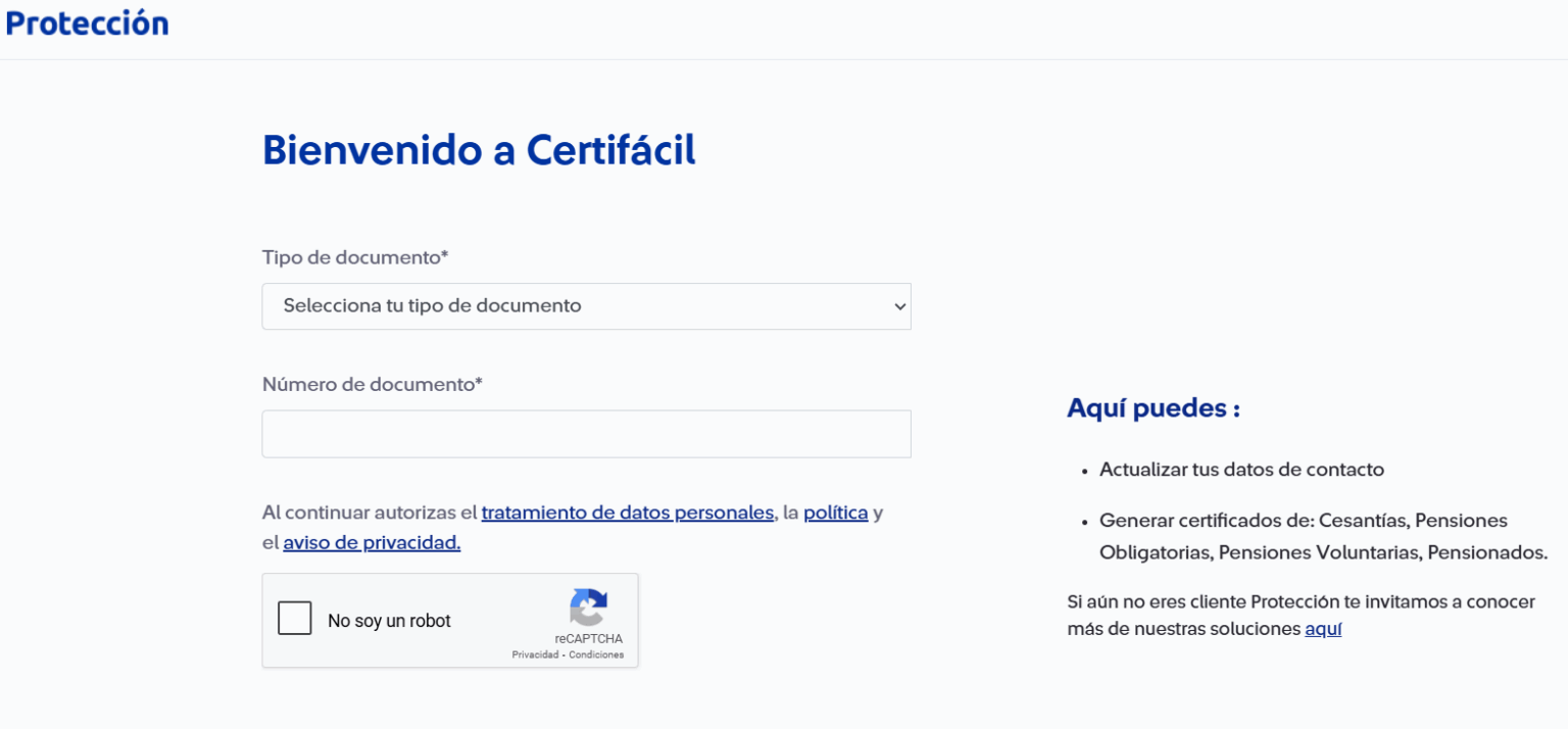 ¿Cómo consultar, retirar y descargar el certificado de cesantías en Protección? - Prosperidad Social